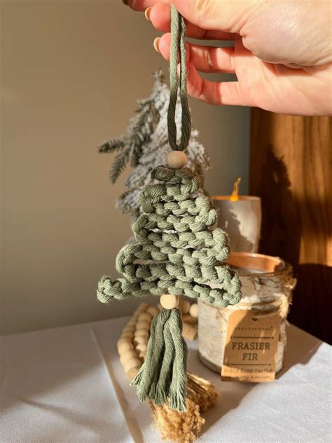 Macrame Christmas Tree Ornaments - Etsy