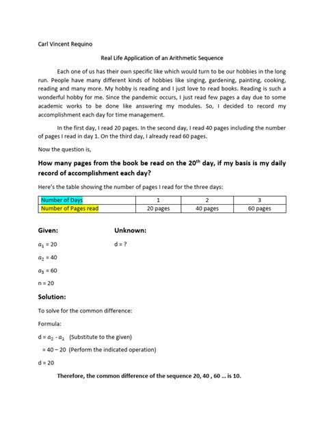 Image result for Arithmetic Sequence Examples Real-World