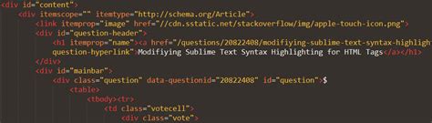 Image result for HTML Sublime Text Style Names