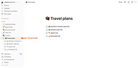 Image result for Notion Structure Examples