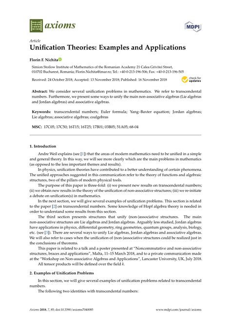 Image result for Unification Examples