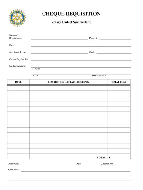 Image result for Cheque Requisition