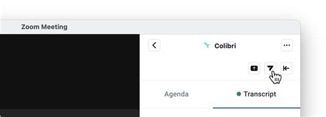 Image result for Colibri Zoom. Live Transcript