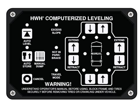 Image result for HWH Leveling System Keypad