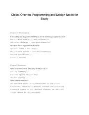 Image result for Object-Oriented Programming PDF Notes