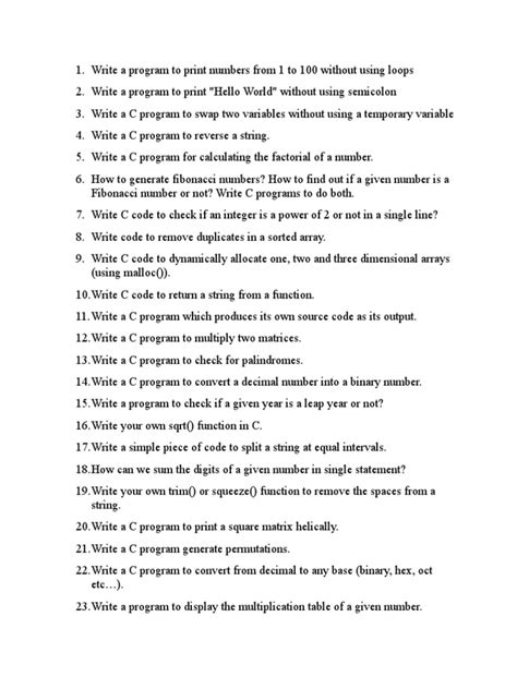 Image result for 50 Basic Programs of C