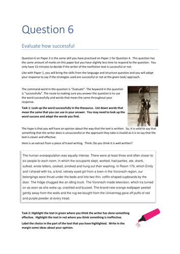 Image result for Edexcel English Language Paper 1 Question 2 Example