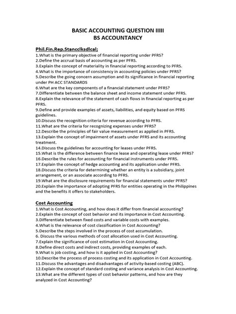 Image result for Common Accounting Questions