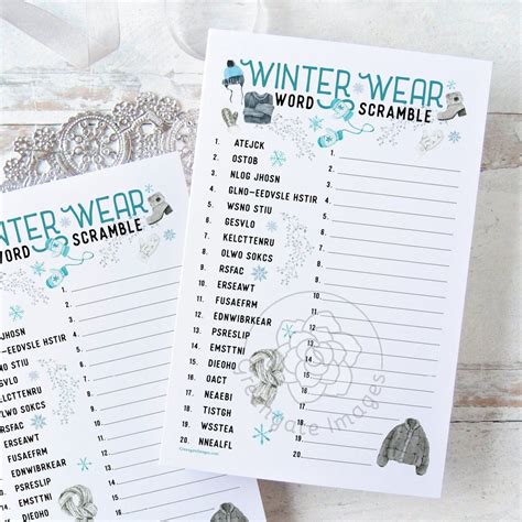Image result for Winter Wear Word Ladder
