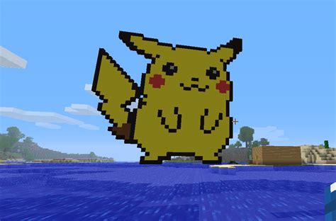 Image result for Minecraft Pixel Tutorial How to Build Pikachu Part 2 Pokemon