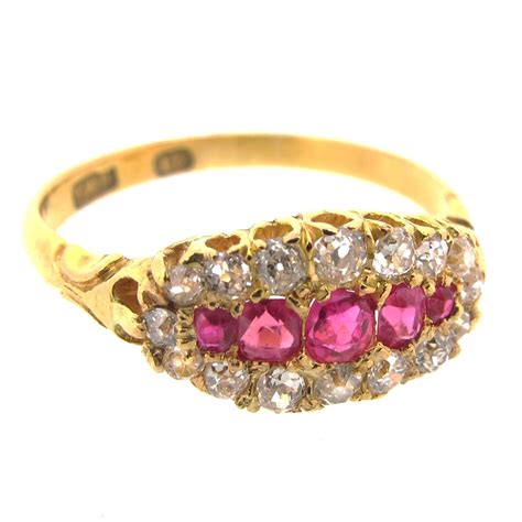 Antique Gold, Ruby & Diamond ring | A.R. Ullmann