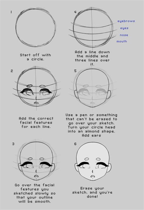 Image result for Make Anime Head Tutorial