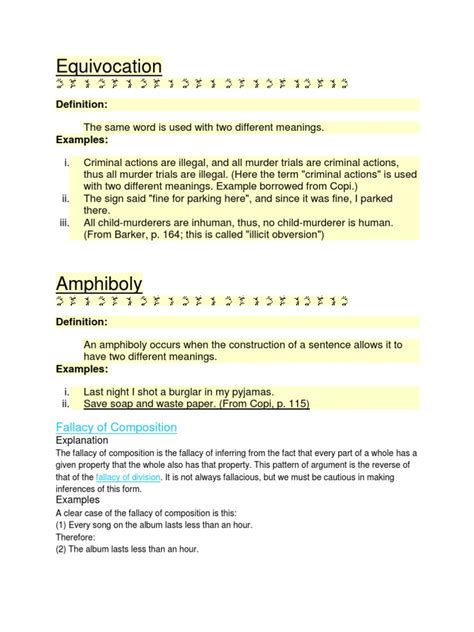 Image result for Video Examples of Equivocation