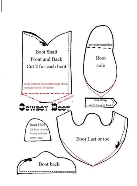 Image result for Printable Boot Pattern