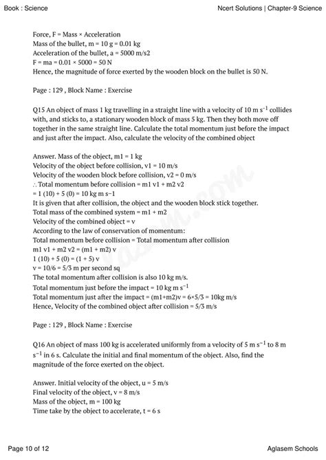 Image result for Class 9 Science Ch. 8 Question. Answer