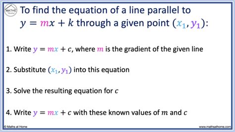 Image result for How to Find the Equation of a Parallel Line