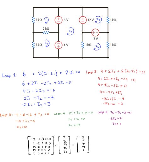 Image result for Multi-Loop Circuits Finding Currents