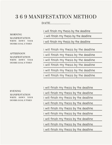 Image result for 369 Manifestation Method Example