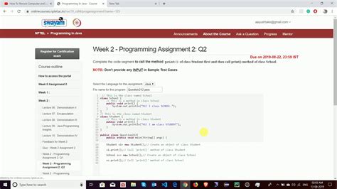 Image result for Week 9 NPTEL Java Programming