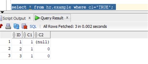 Image result for Oracle Boolean Example