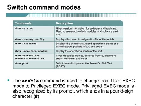 Image result for Switch's Mode. Switch Command Line