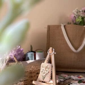 Image result for Hand Embroidered Keychains