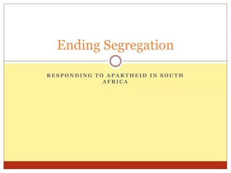Image result for End Segregation