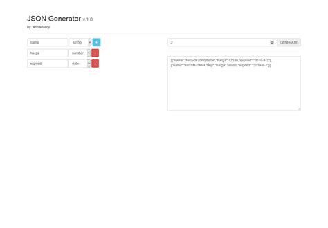Image result for JSON Generator