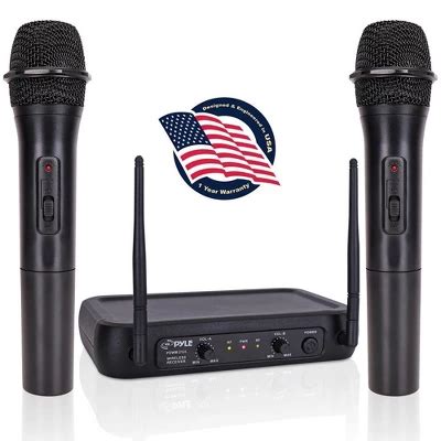 Image result for Pyle Wireless Microphone System