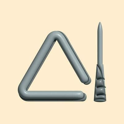 Image result for Triangle Instrument 3D Model