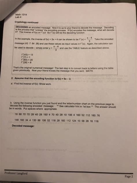 Image result for Decoding and Encoding Math Lab Manually