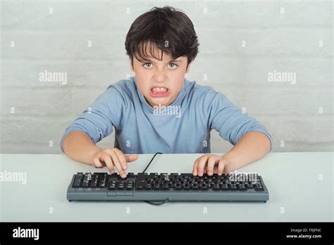 Image result for Angry Kid Typing On Computer