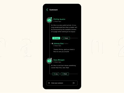 Image result for Comment Section Design