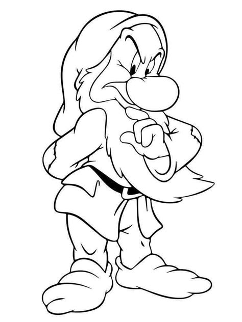 Image result for Disney Grumpy Coloring Pages