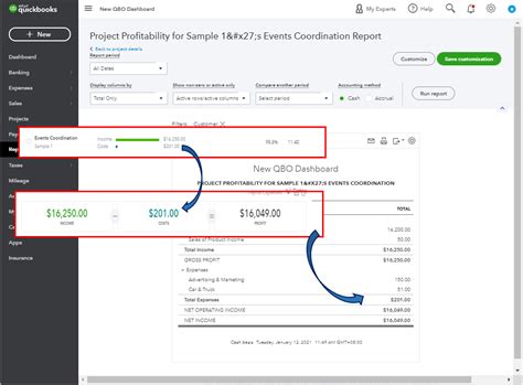 Image result for Projects in QuickBooks