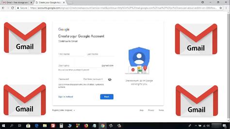 Image result for Google Mail CreateAccount