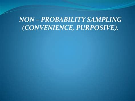 Image result for Non-Probability Purposive Sampling