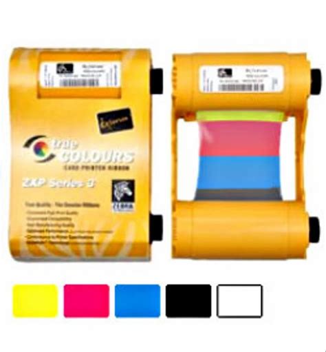 Zebra Card Printer Ribbon - Zebra ZXP3 800033-340IN Full Panel Color ...