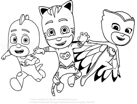 Image result for PJ Mask Drawing to Color