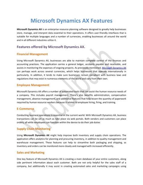 Image result for AX Accounting Features