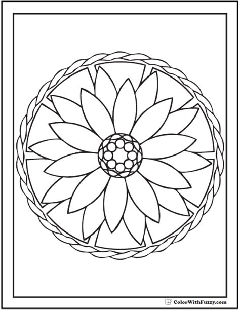 Image result for Flower Shape Coloring Pages