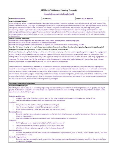 Image result for 5E Math Lesson Plan Examples