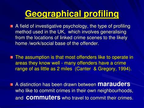 Image result for Geographic Profiling