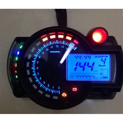 Adjustable Motorcycle Digital Speedometer LCD Digital Odometer ...