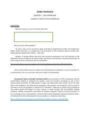 Image result for Work Immersion Module 3