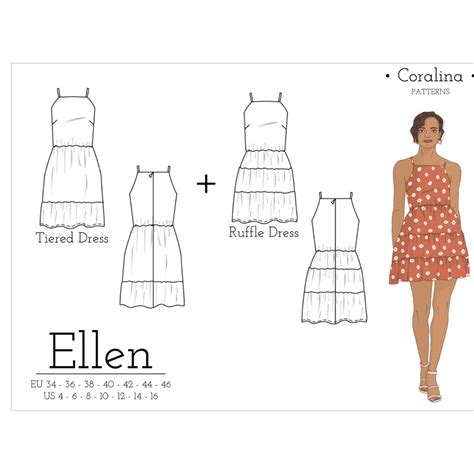 Image result for Ruffle Halter Dress Pattern