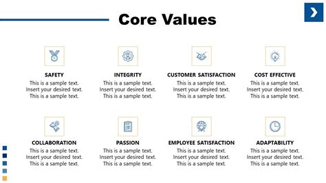Core Values Template for Company Culture PowerPoint - SlideModel