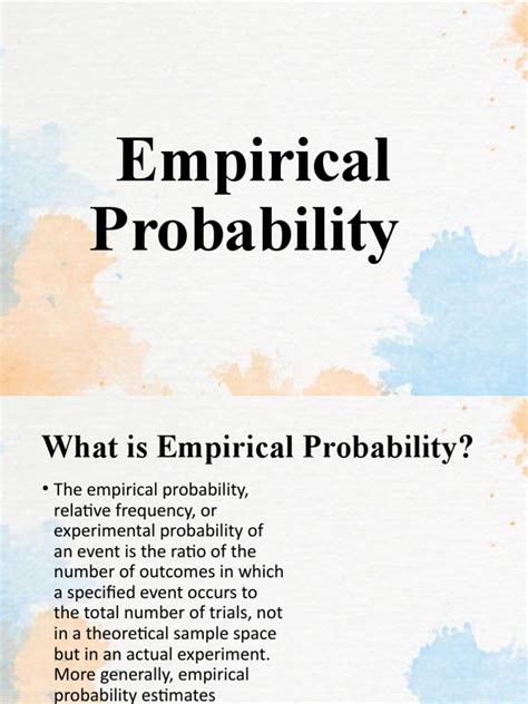 Image result for Empirical Probability Formula