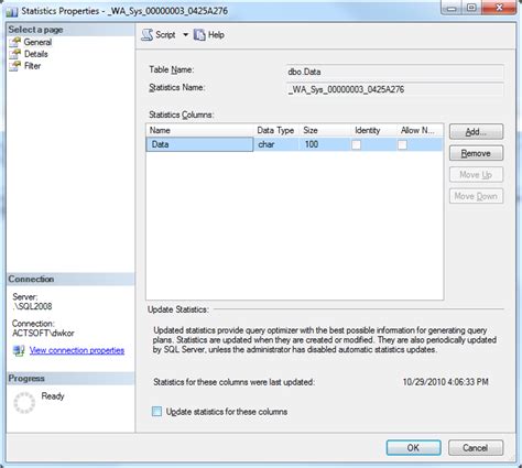 Image result for SQL Server Update Statistics