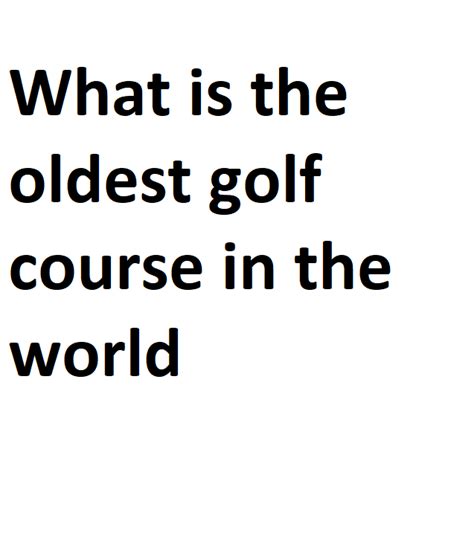 Image result for First Golf Course